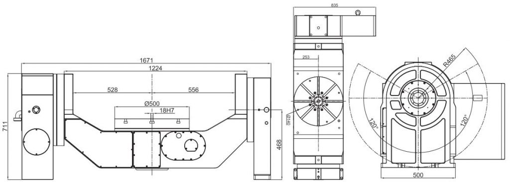 Roller CAM 5 Axis Rotary Table China Manufacturers