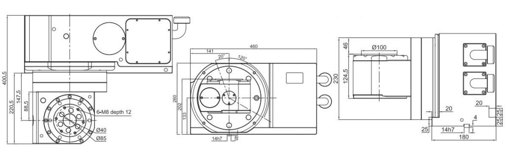 Roller CAM 5 Axis Rotary Table China Manufacturers