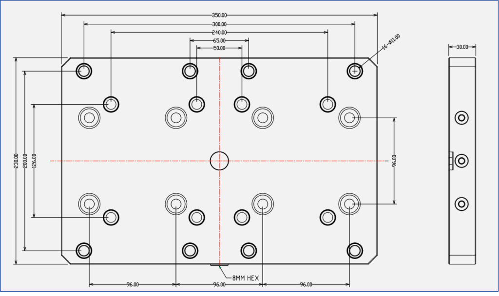 Affordable Multi position base plate from- SilverCNC