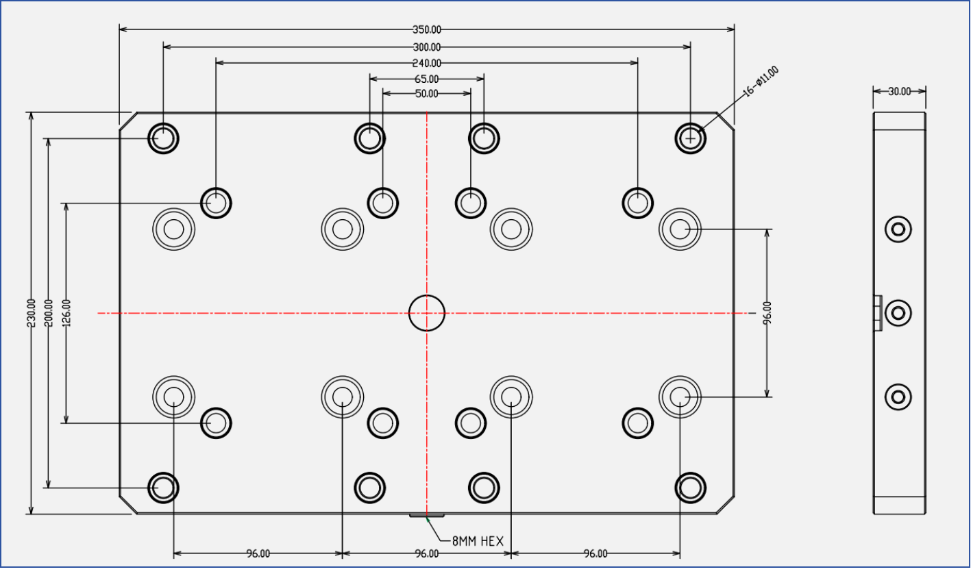 Affordable Multi position base plate from- SilverCNC